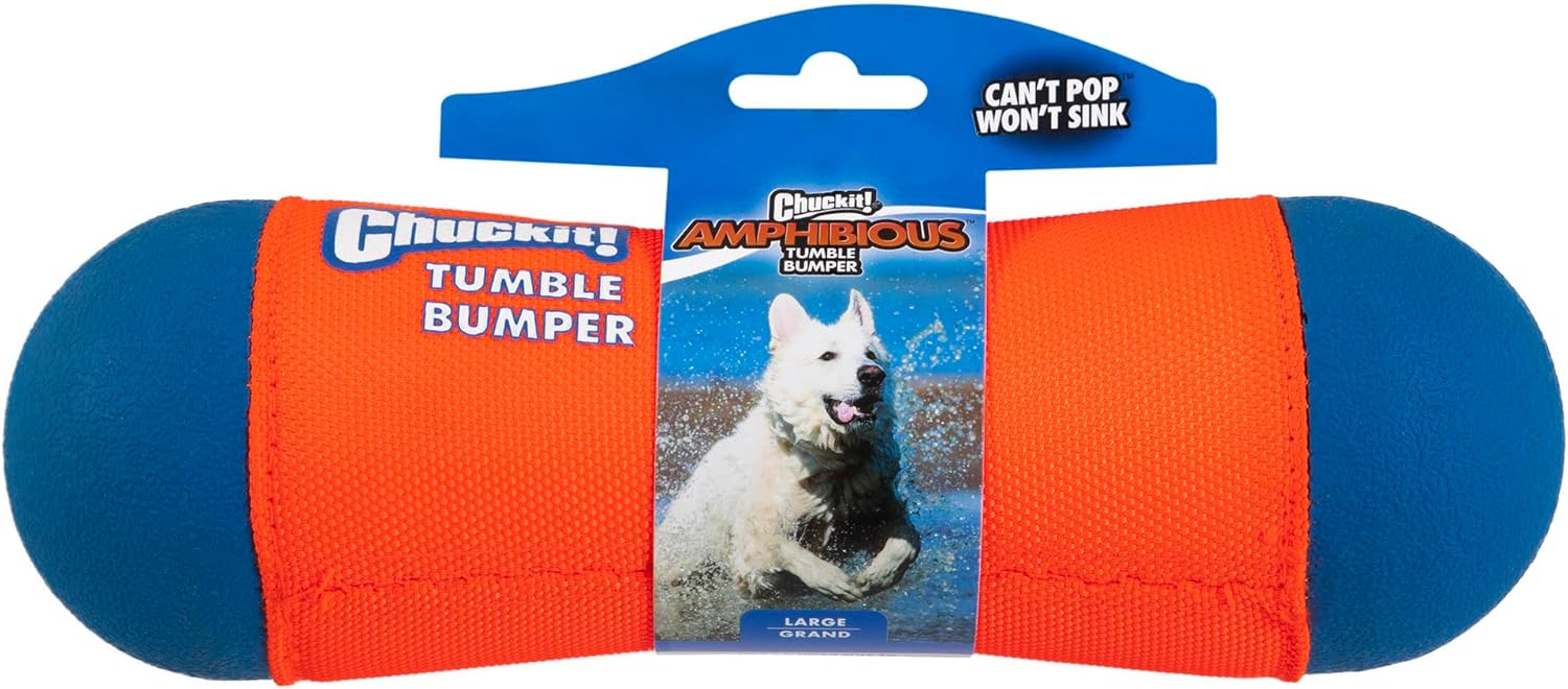 Chuckit! Amphibious Tumble Bumper Dog Toy, Floats on water, Large ...